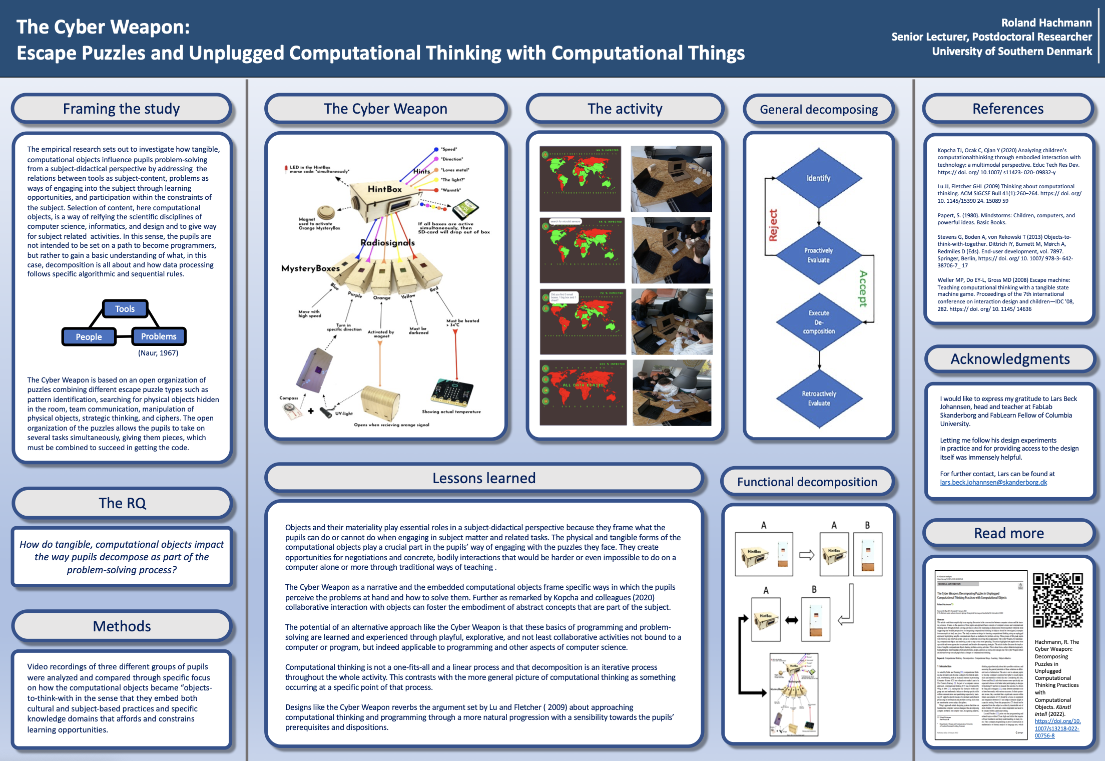 Poster Session – Fablearn Europe 2022 – Roland Hachmann